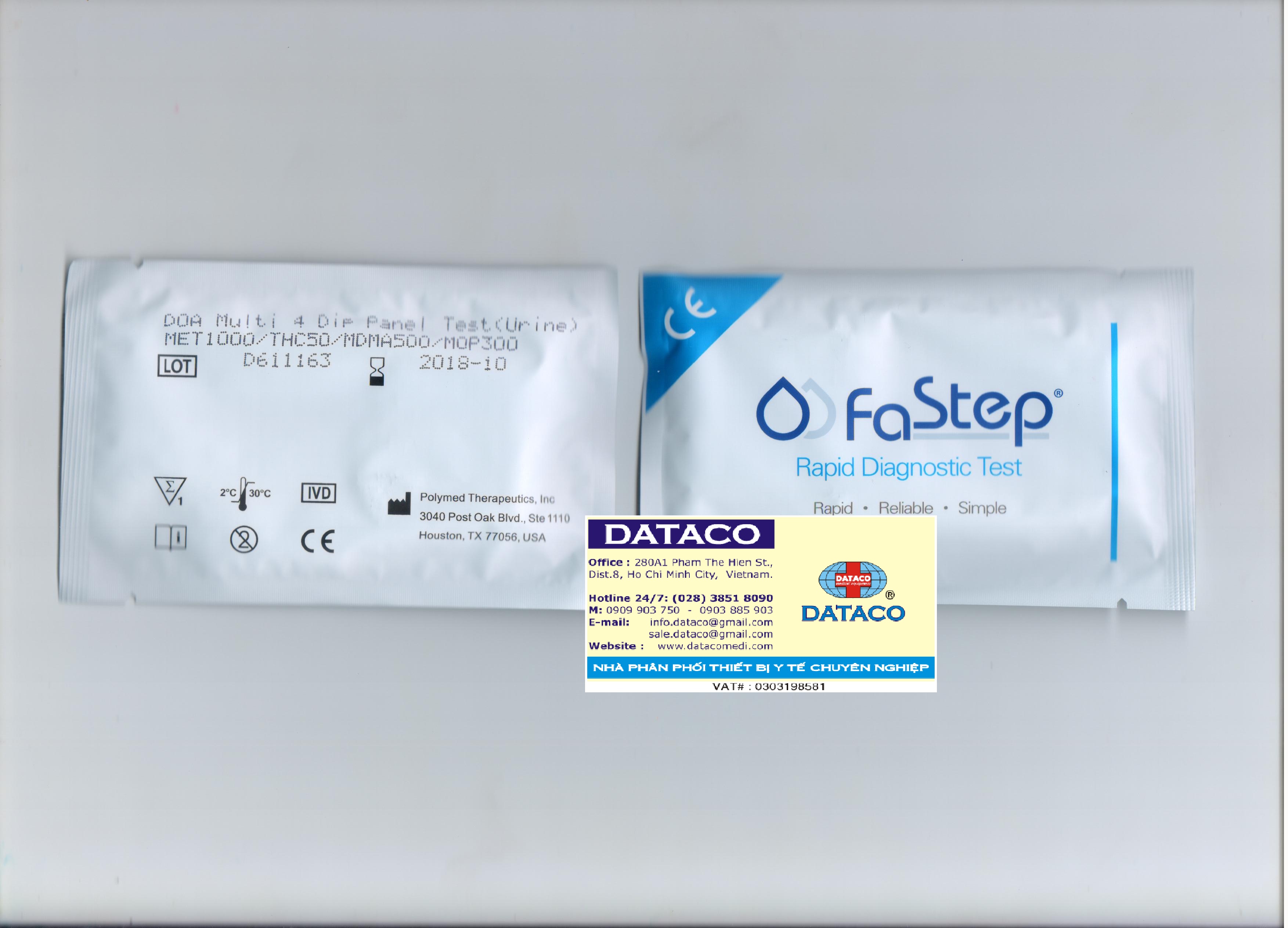 Que thử ma túy tổng hợp 4 chân - Multi Drug 4 Panel Test (FaStep ...